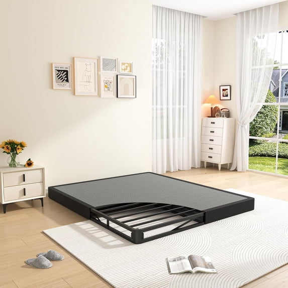 5 Inch Box Spring for Queen Bed Low Profile Queen Box Spring, Queen ...
