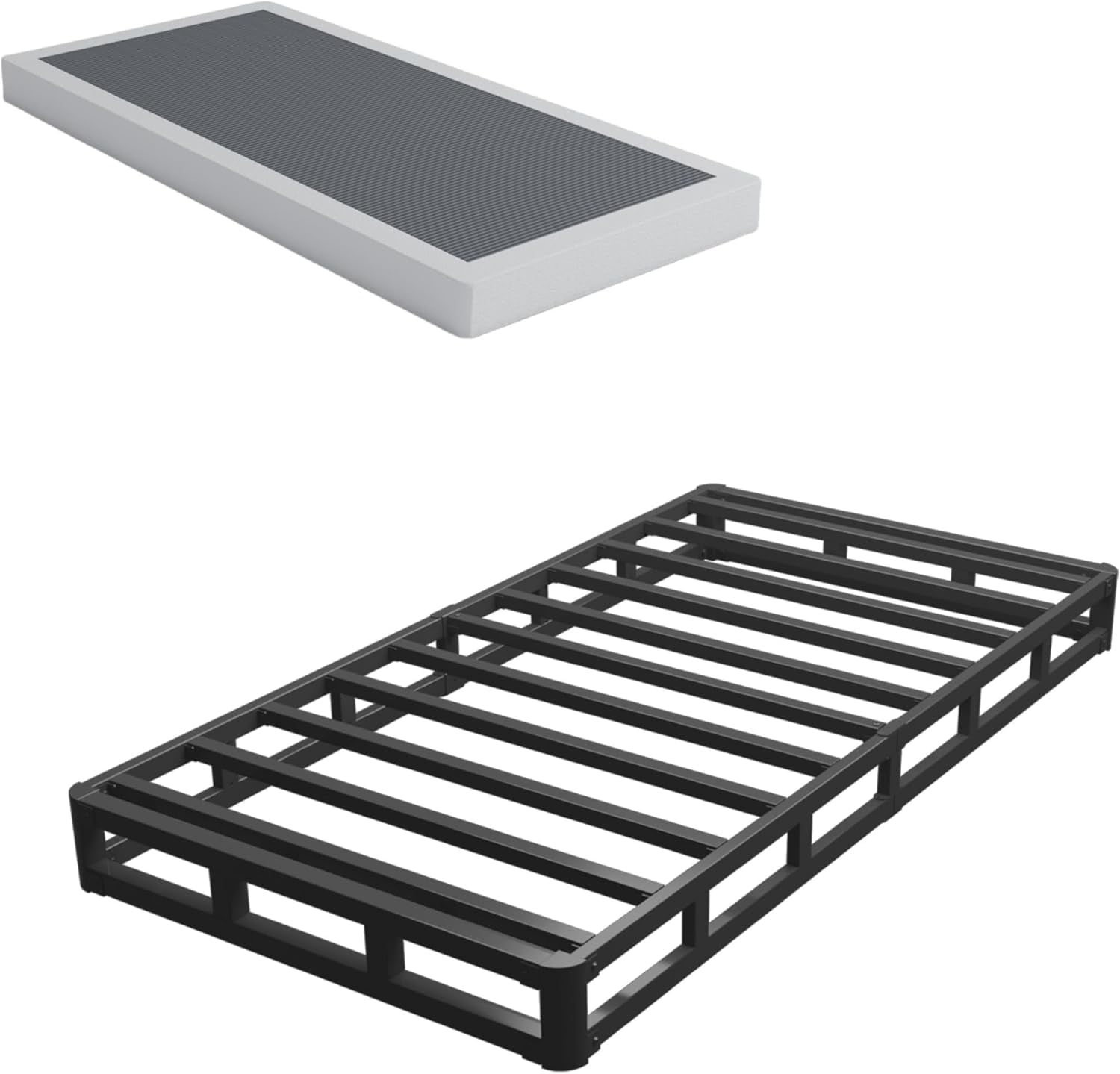 5 Inch Box Spring for Twin Bed, Twin Size Box Spring Only, Heavy Duty ...