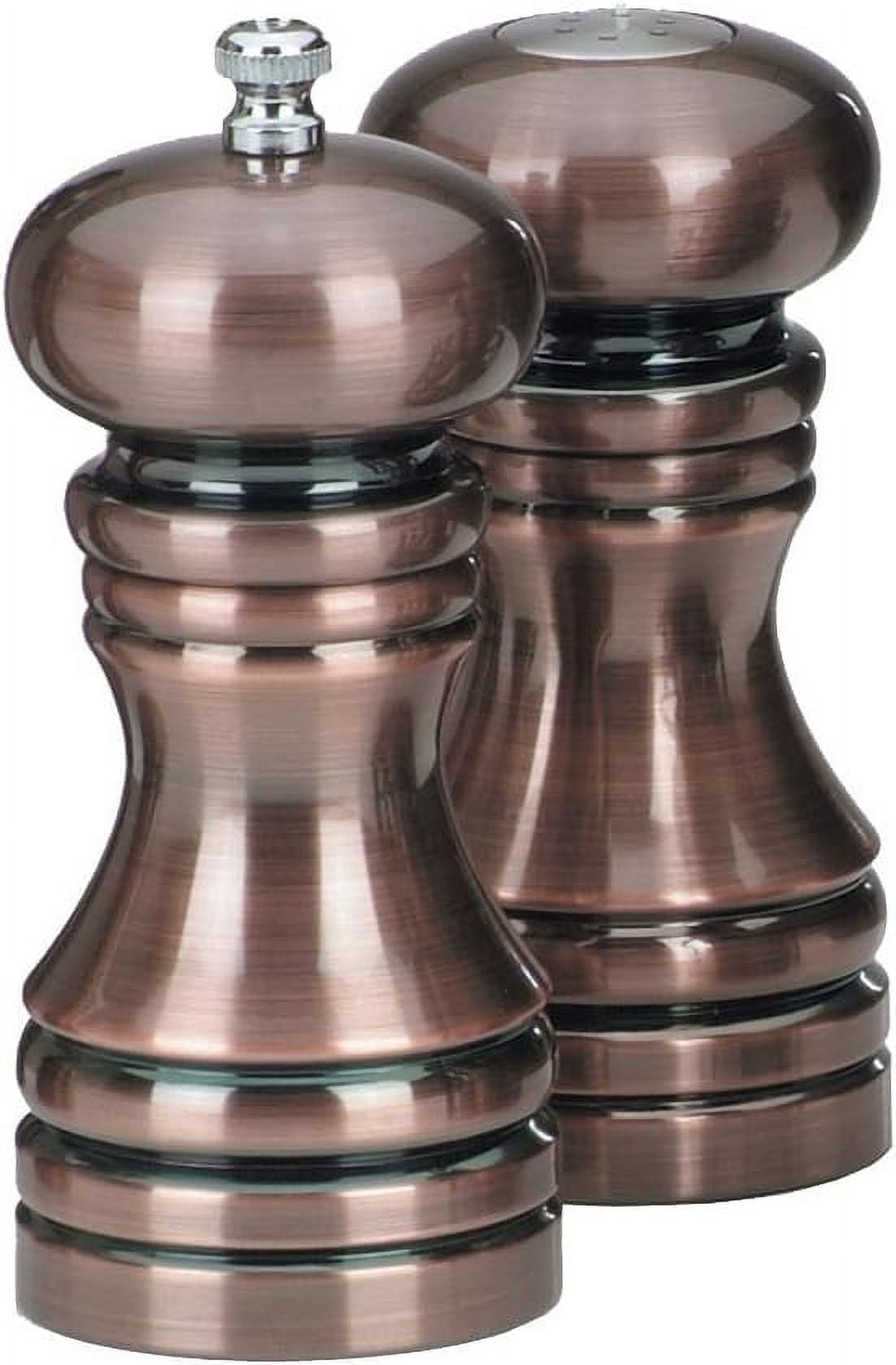 5 Inch Burnished Copper Mill And Salt Shaker Set - Walmart.com