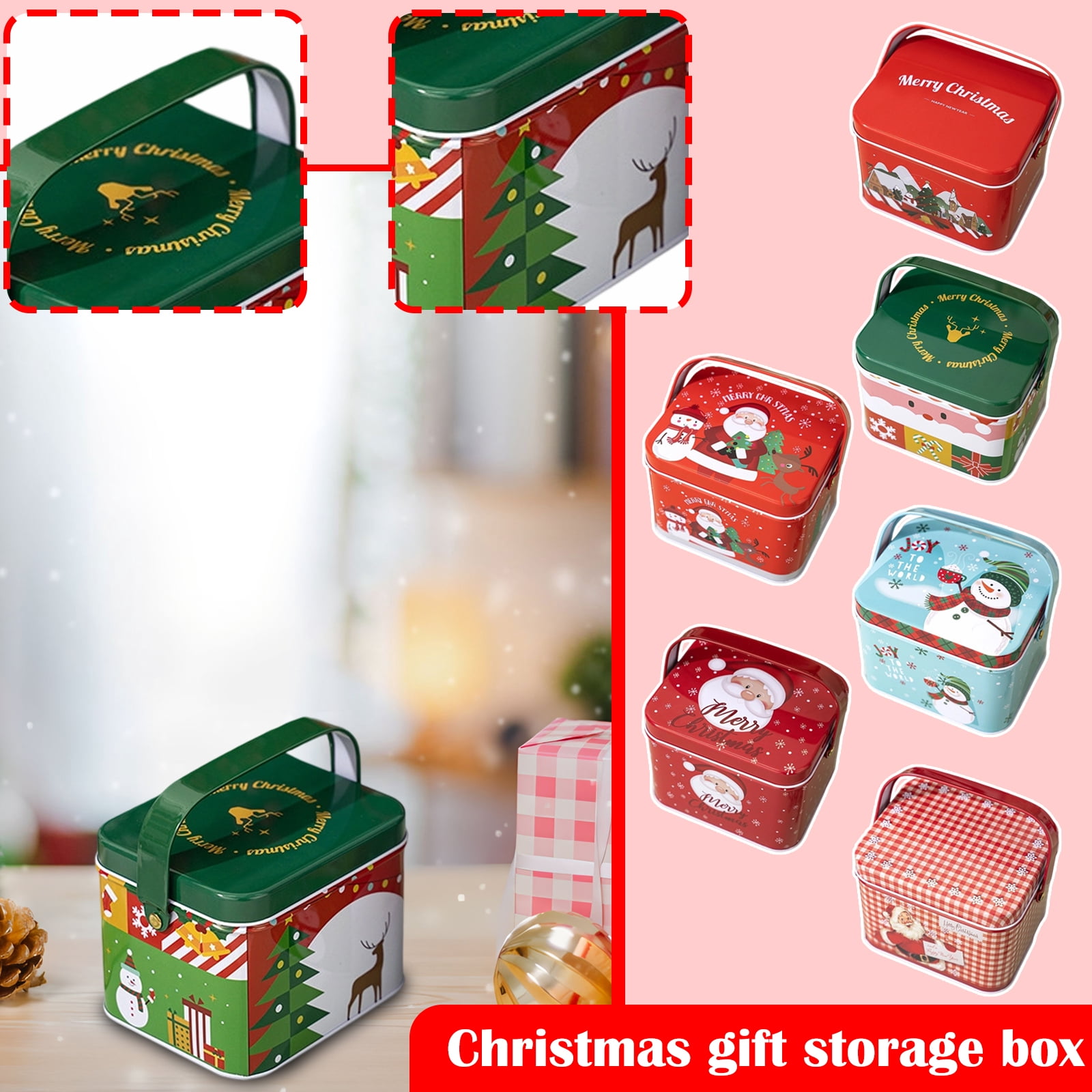 Elegant Christmas Tins For Cookies Photos