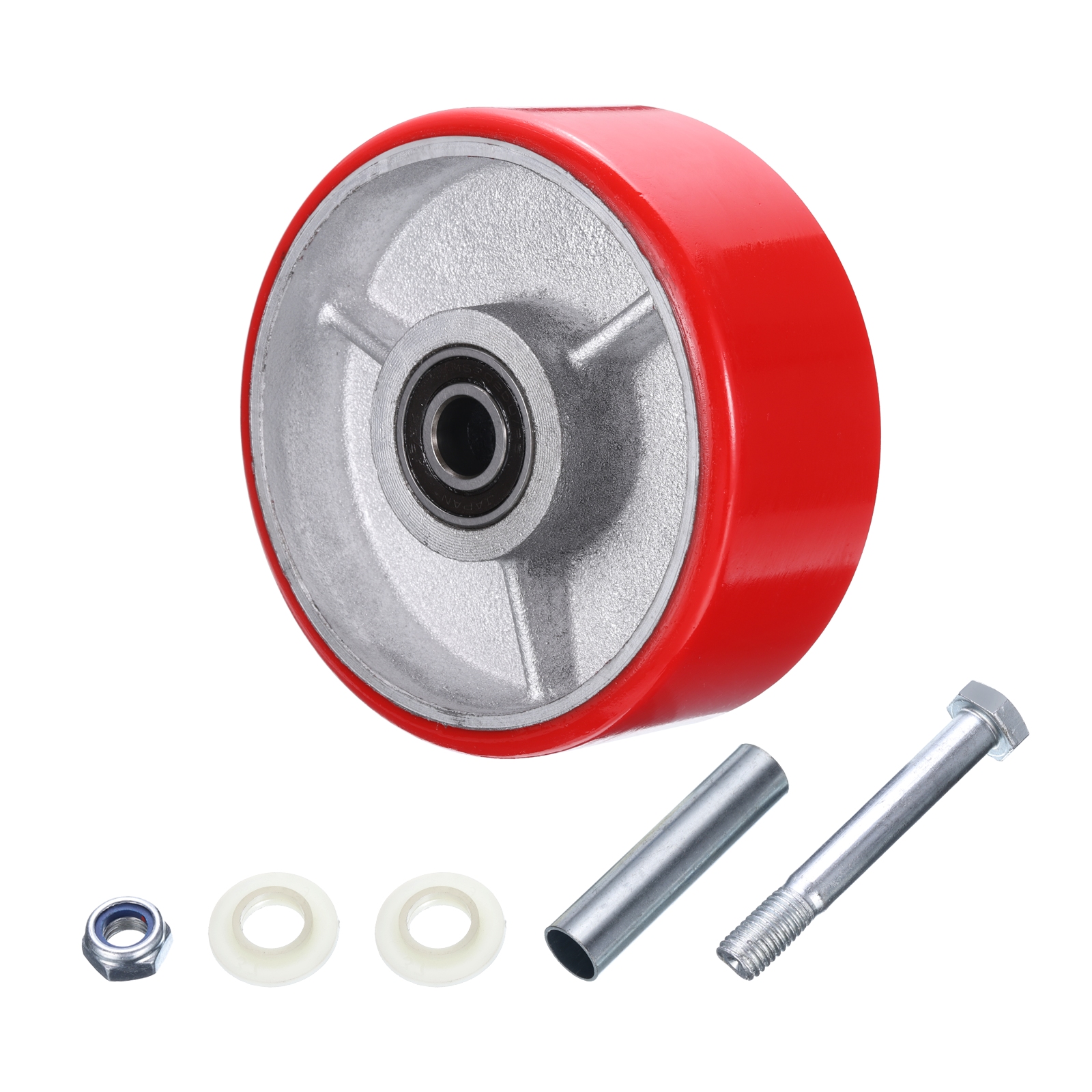 5 Inch Caster Wheels, Polyurethane on Steel Wheel with Load-Bearing ...