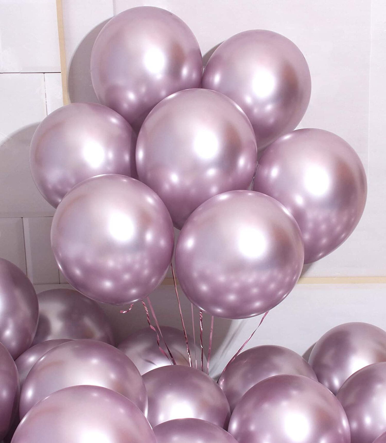 5 Inch Chrome Latex Balloons Lavender (50 Balloons) - Walmart.com