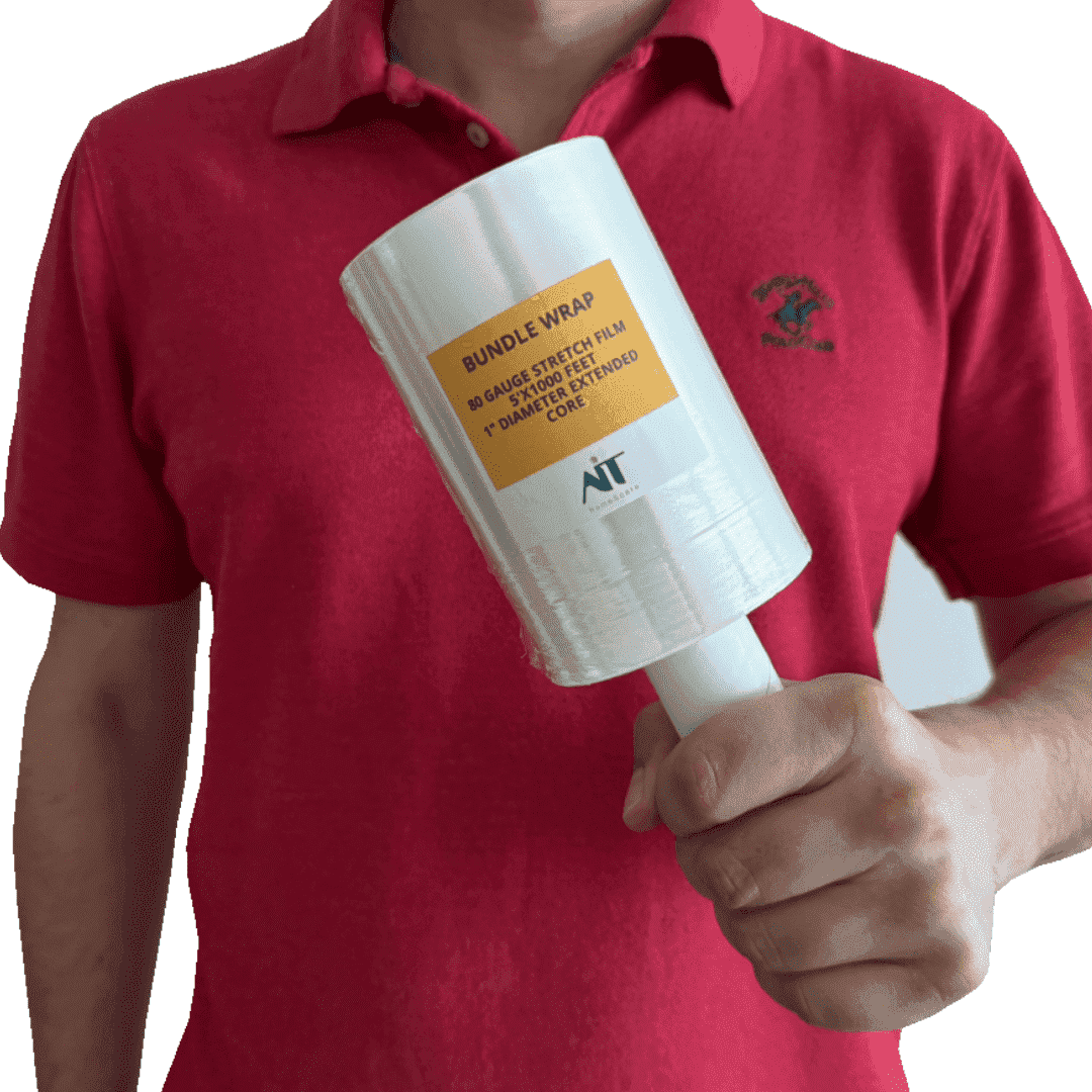 AIT, Mini Handheld Stretch Wrap 5” Plastic Wrap for Moving, Shrink Wrap ...