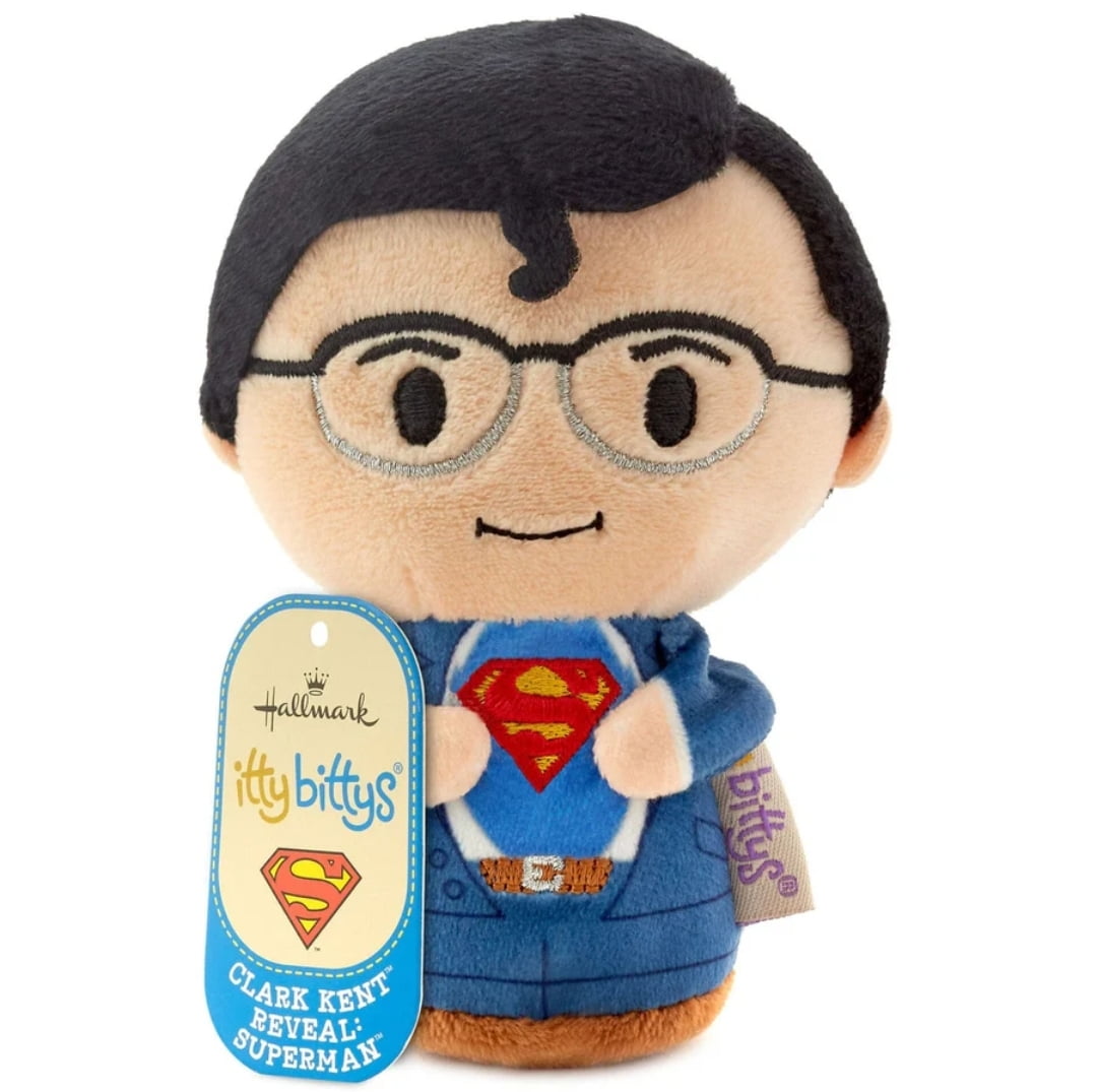 5 Inch DC Clark Kent Reveal: Superman Itty Bitty Superhero Plush ...