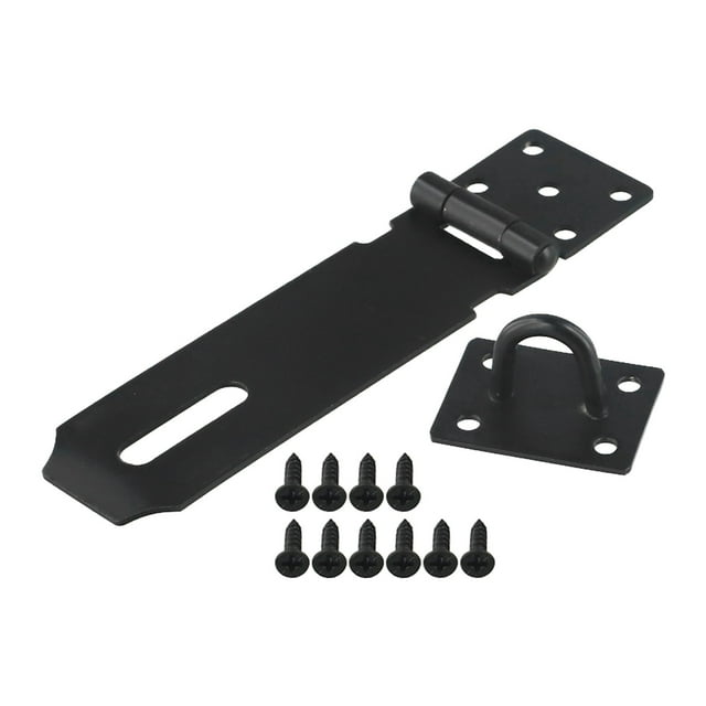 5 Inch Door Hasp Latch, Stainless Steel Safety Padlock Hasp Locking ...