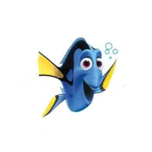 5 Inch Dory Fish Finding Nemo 2 Movie Removable Peel Self Stick Wall ...