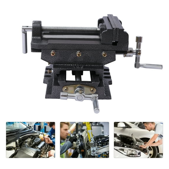 5-Inch Drill Press X-Y Compound Vise 2 Way Heavy Duty Cross Slide Vise ...