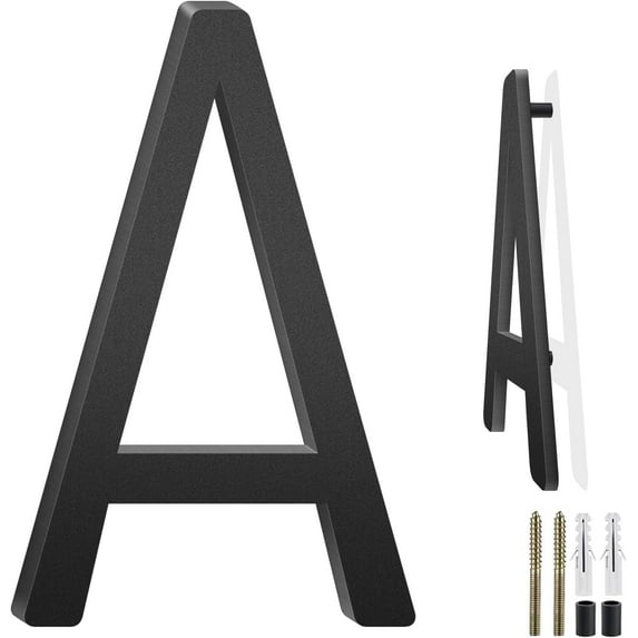 5 Inch Floating Aluminum House Address Numbers Letters, Modern Metal ...