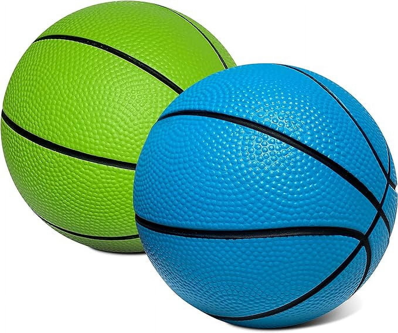 5 Inch Foam Mini Basketball for Indoor Basketball Mini Hoops, 2 Pack ...