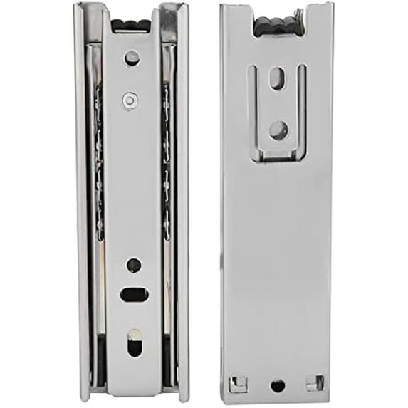 5 Inch Full Extension Drawer Slides, 2 PCS Ball Bearing Soft Close Side ...