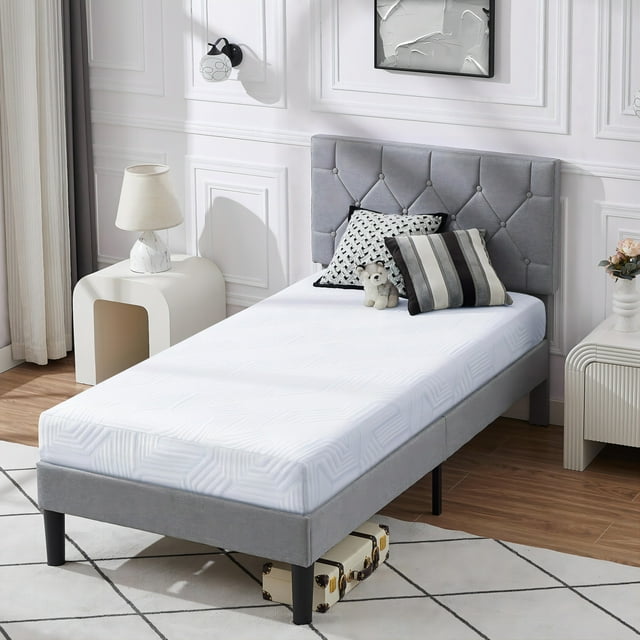 5 Inch Gel Memory Foam Mattress, Fiberglass Free, Twin, Fit for Bunk ...