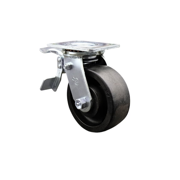 5 Inch Glass Filled Nylon Swivel Caster with Ball Bearing and Total ...