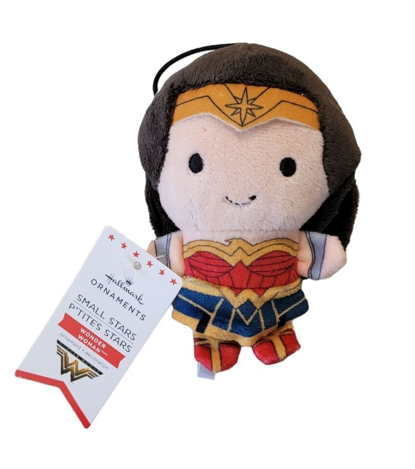 5 Inch Hallmark DC Comics WW84 Wonder Woman Small Stars Christmas Plush ...