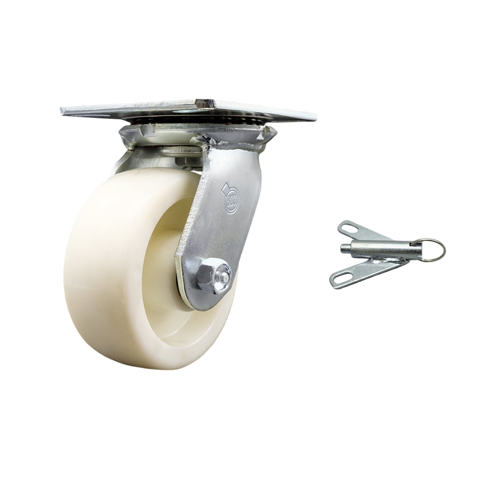 5 Inch Heavy Duty Nylon Caster with Ball Bearing and Swivel Lock ...