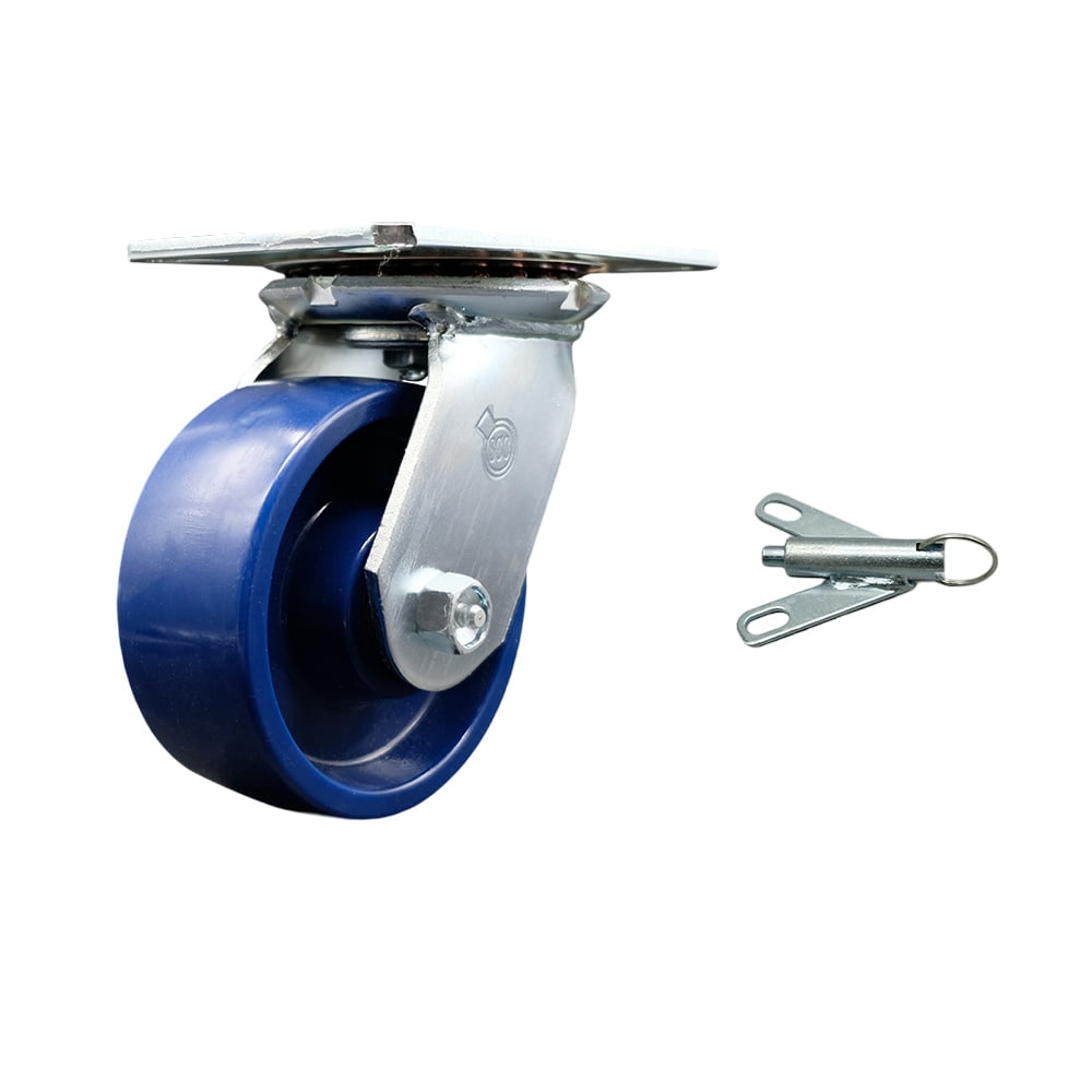 5 Inch Heavy Duty Solid Poly Caster with Ball Bearing and Swivel Lock ...