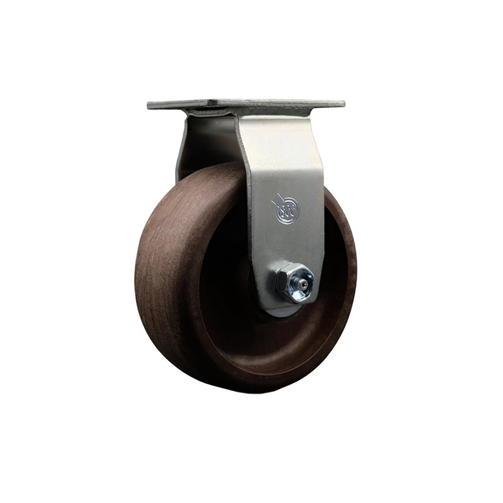 5 Inch High Temp Glass Filled Nylon Wheel Rigid Caster with Roller ...