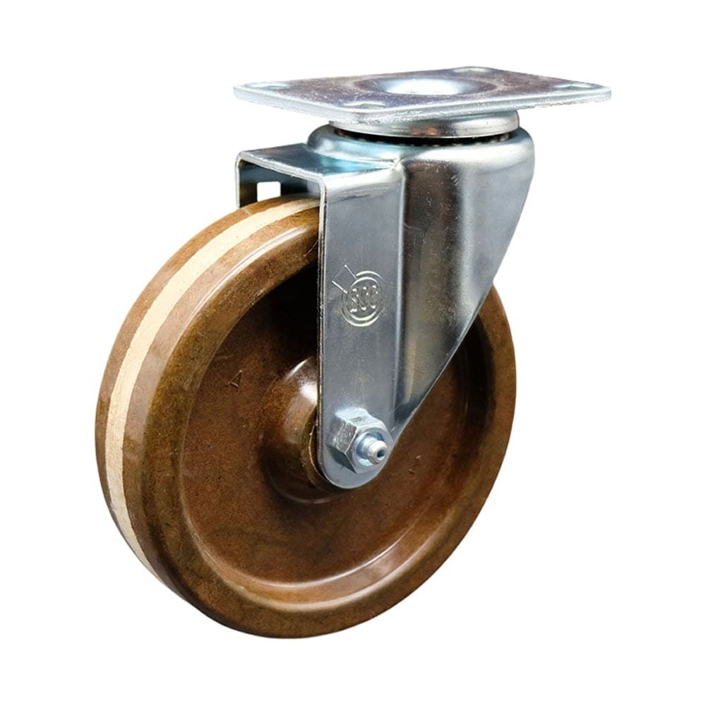 5 Inch High Temp Phenolic Wheel Swivel Top Plate Caster Service Caster ...