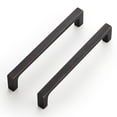 5 Inch Hole Center 10 Pack Square Cabinet Pulls Oil-rubbed Bronze ...