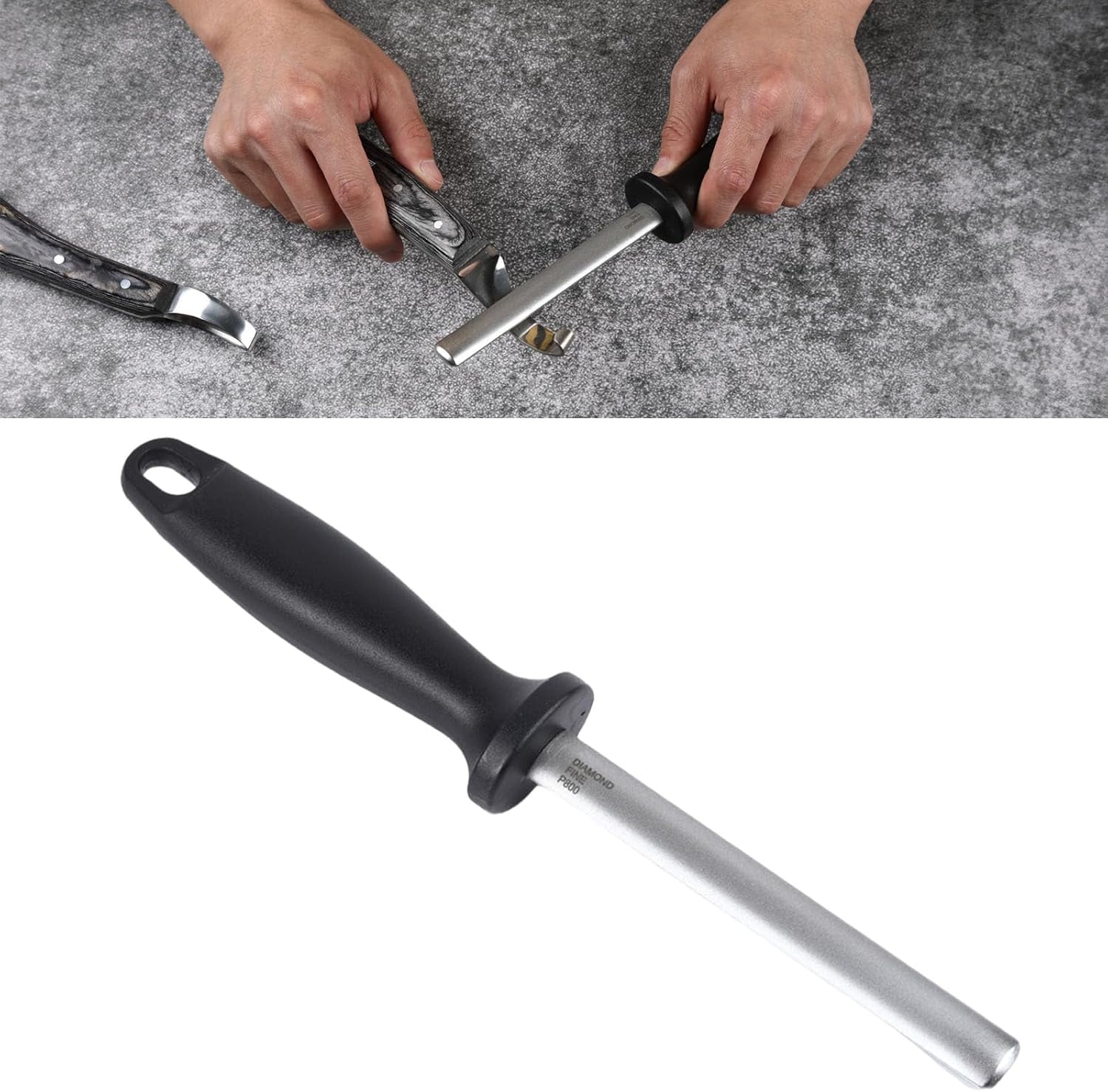 5-Inch Hoof Knife Sharpener - Diamond Coated 800 Grit Abrasives For ...