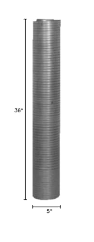 5 Inch ID X 36 Inch Stainless Steel Flex Pipe - Walmart.com