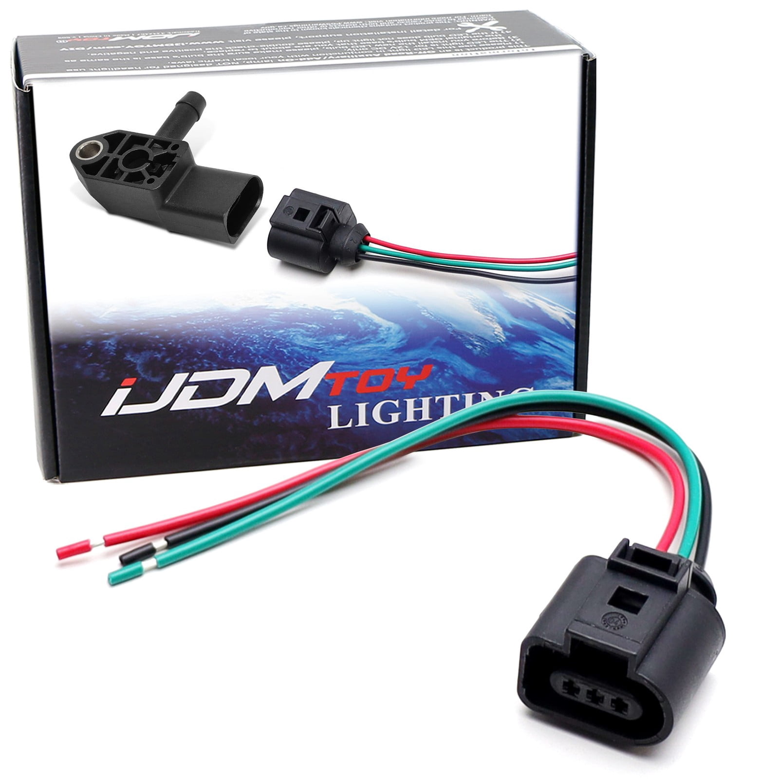 5-Inch Long 3-Pin Sensor Female Electrical Connector Wiring Harness For ...