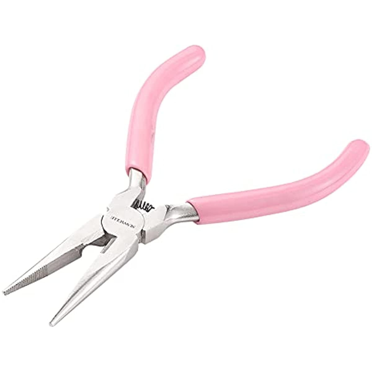5 Inch Long Chain Nose Pliers with Serrated Jaws Mini Precision Pliers ...