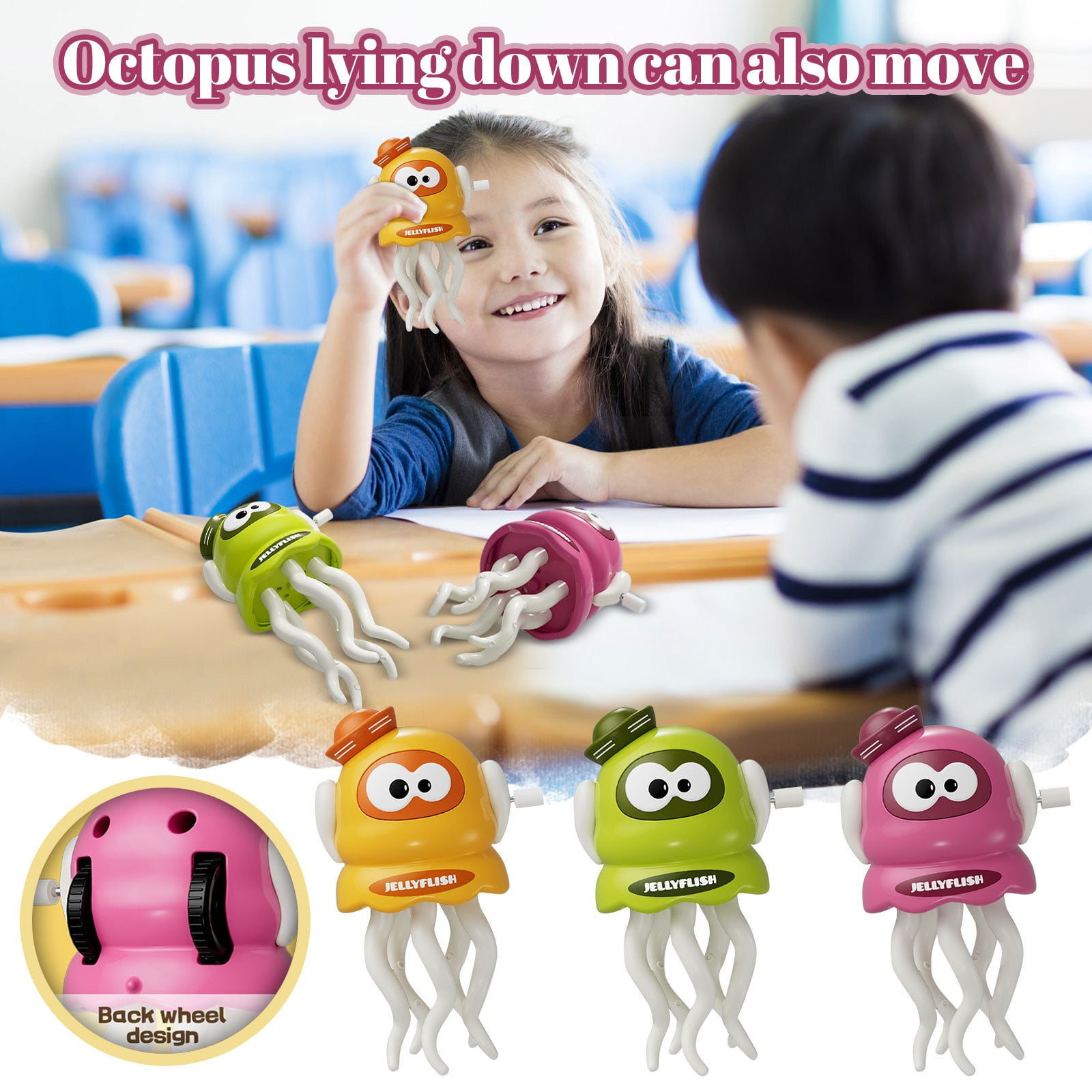 5 Inch Magic Dancing Octopus Toy with LED & Music Smart Auto-Wiggling ...