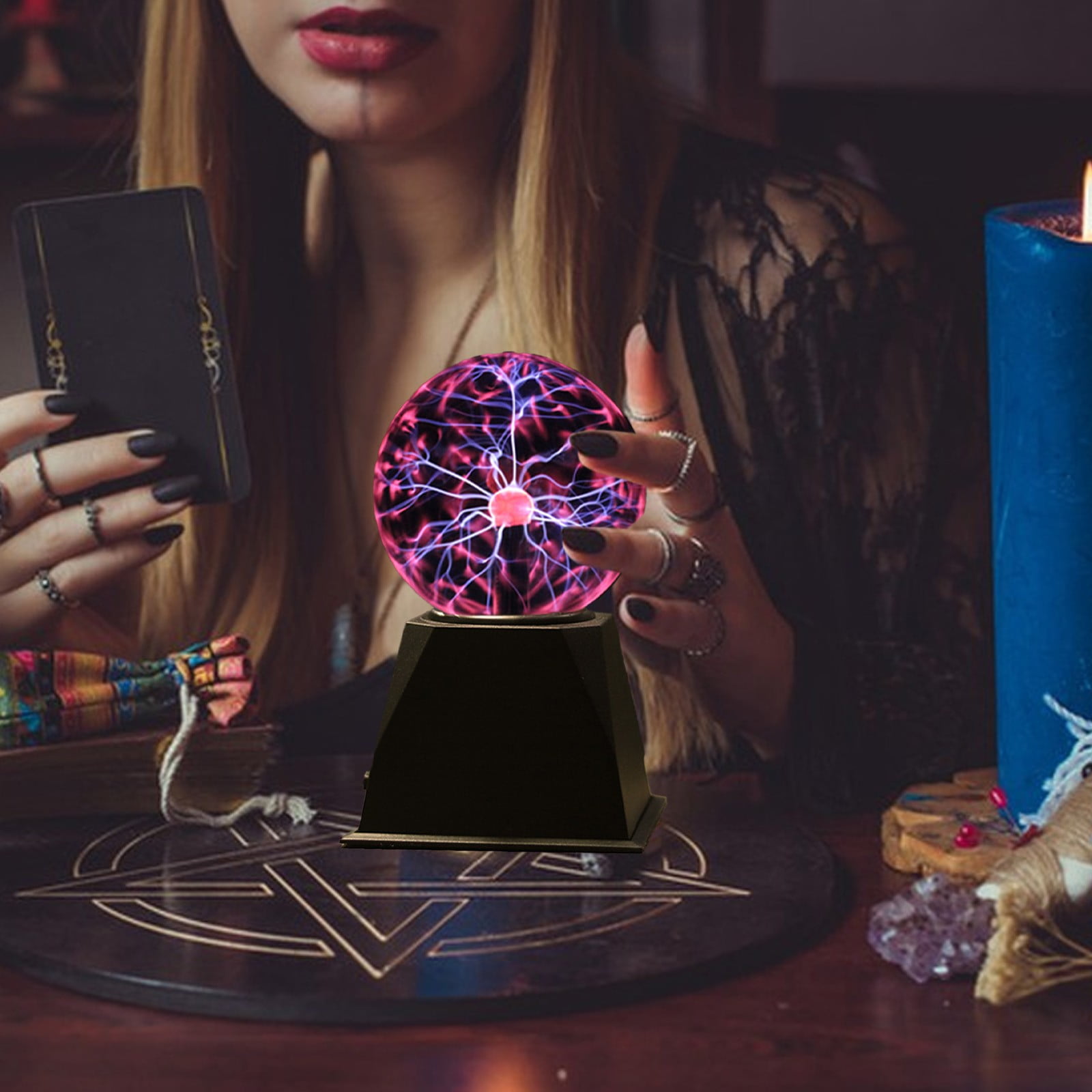 5 Inch Magic Plasma Ball Lamp - Touch & Sound Sensitive Interactive USB ...