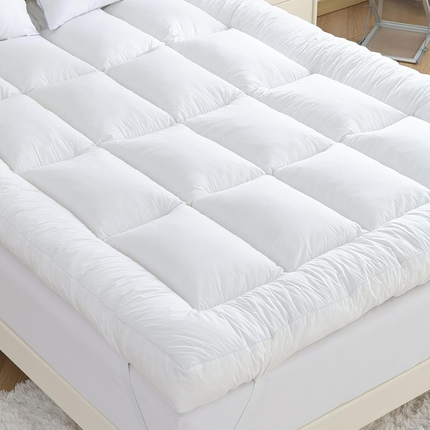 5 Inch Memory Foam Mattress Topper King for Back Pain, 100% Cotton ...