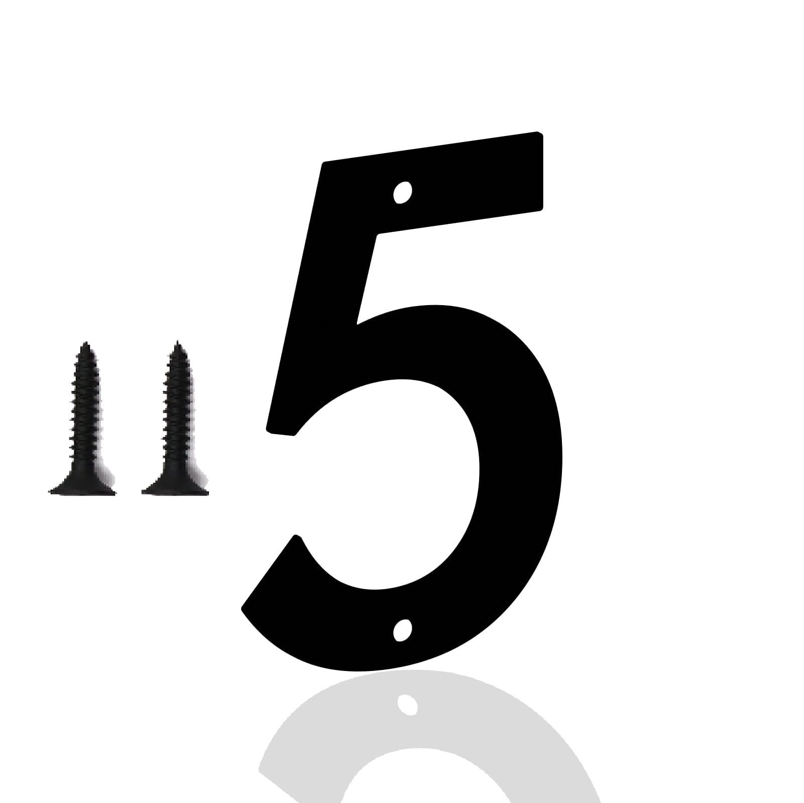 Monlyey 5 Inch Metal House Numbers Letters, Floating Matte Black Finish ...