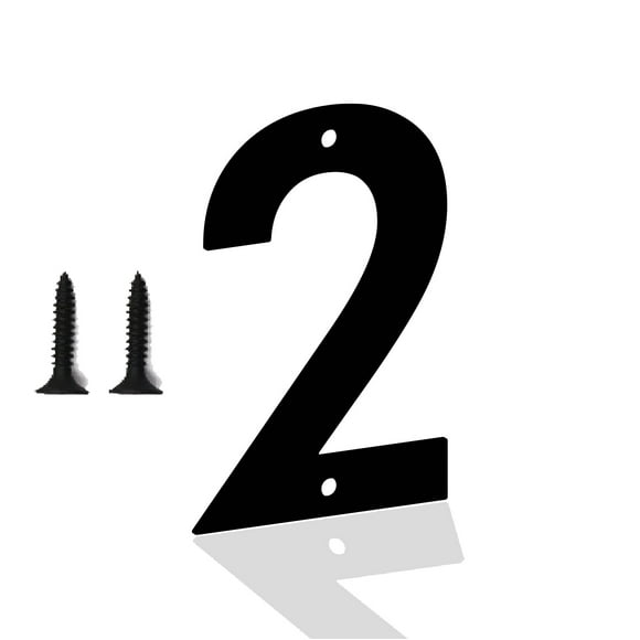 2 Inch White Mailbox Numbers