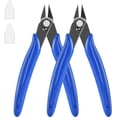 5 Inch Micro Flush Cutter, 2 Pack Small Wire Cutters Spring Loaded ...