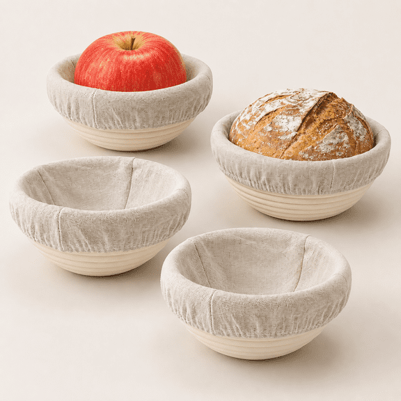 Mini Banneton Bread Proofing Baskets
