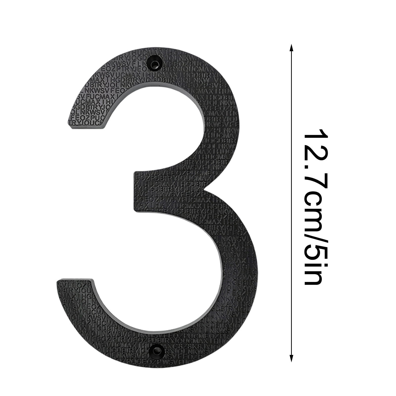 5 Inch Modern Metal House Numbers | ABS Plastic Address Sign ...