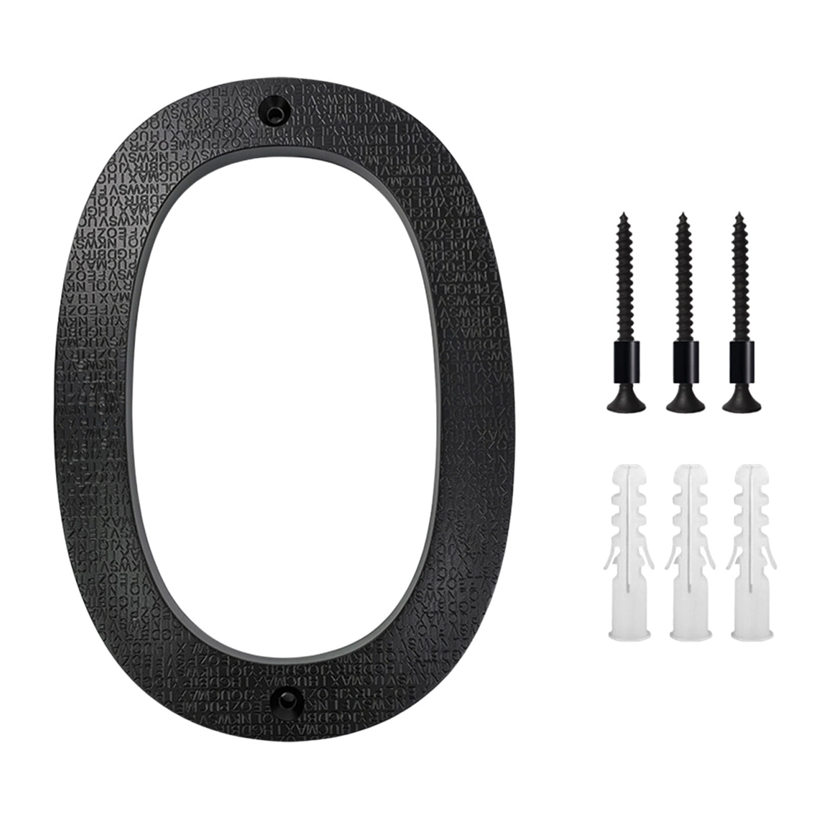 5 Inch Modern Metal-Look House Numbers | ABS Plastic Address Plaque ...