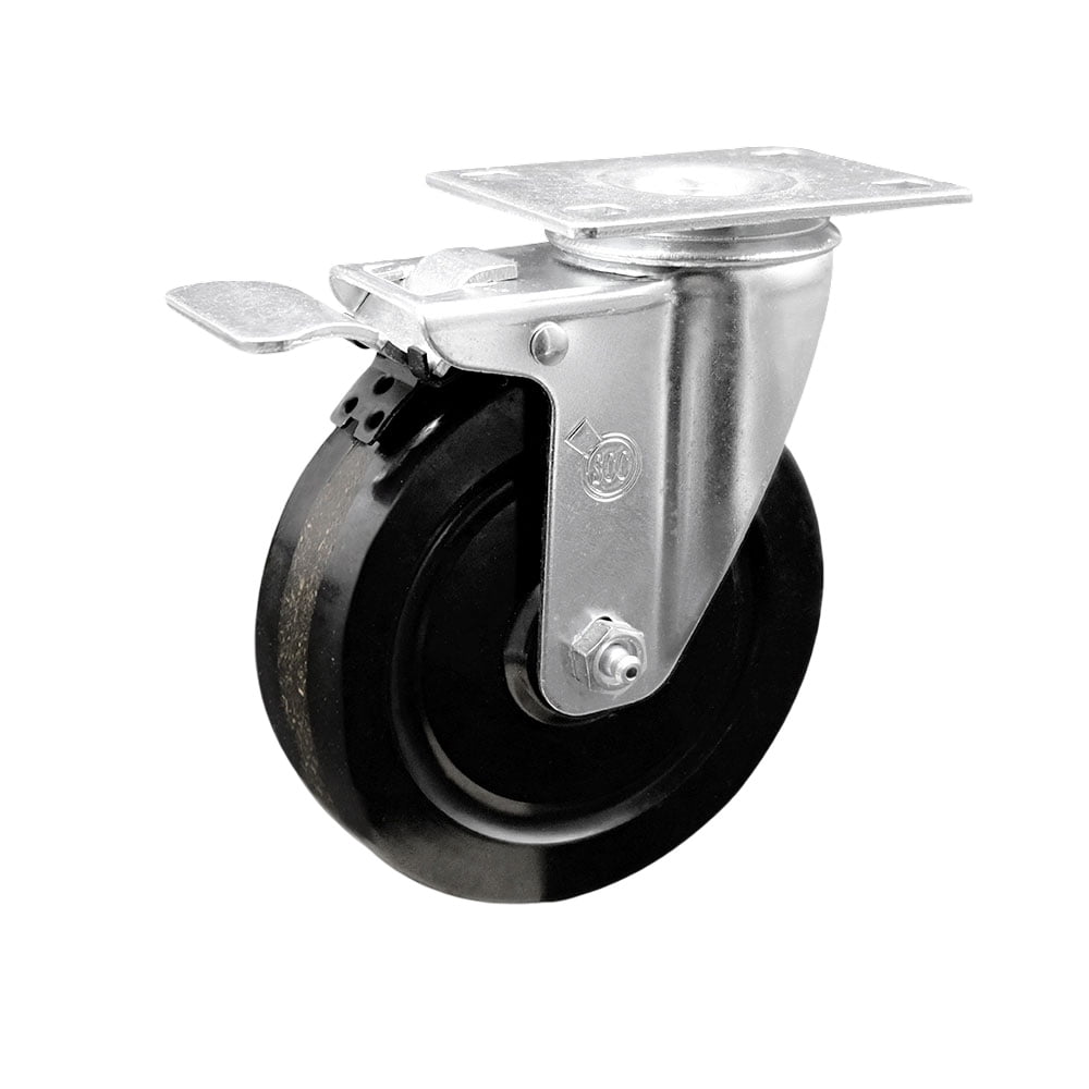 5 Inch Phenolic Wheel Swivel Top Plate Caster with Total Lock Brake SCC ...