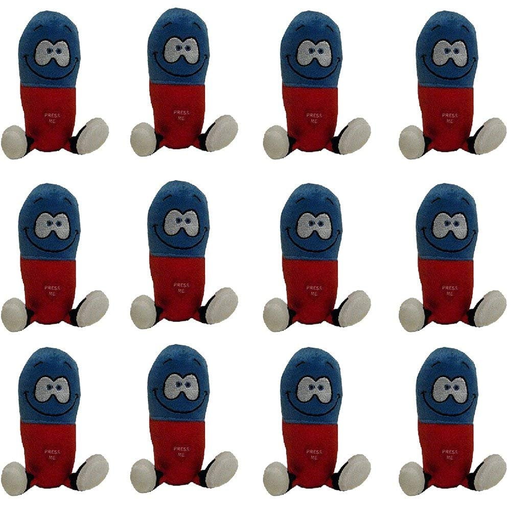 5" Inch Plush Giggling Happy Pill in Blue and Red Set of 12 - Walmart.com