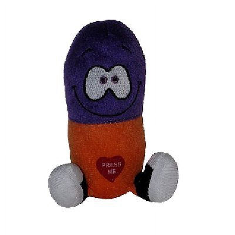 5" Inch Plush Giggling Happy Pill in Purple and Orange Set of 6 ...