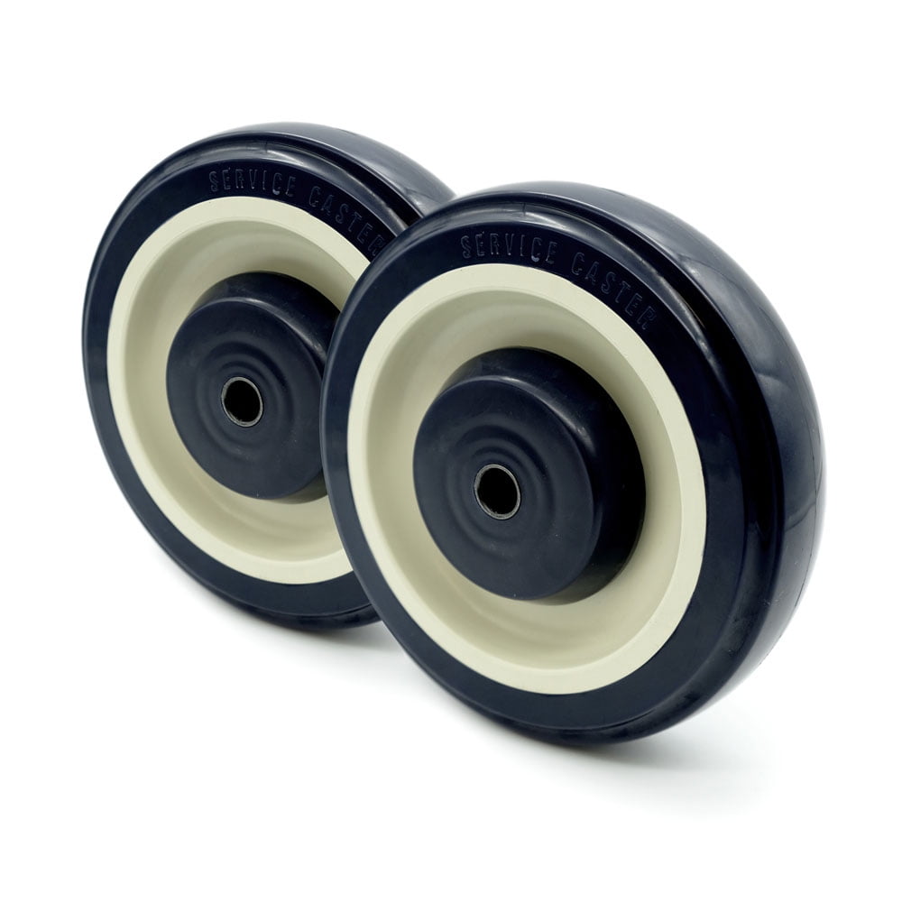 5 Inch Polyurethane Shopping Cart Wheels – Set of 2 – Service Caster ...