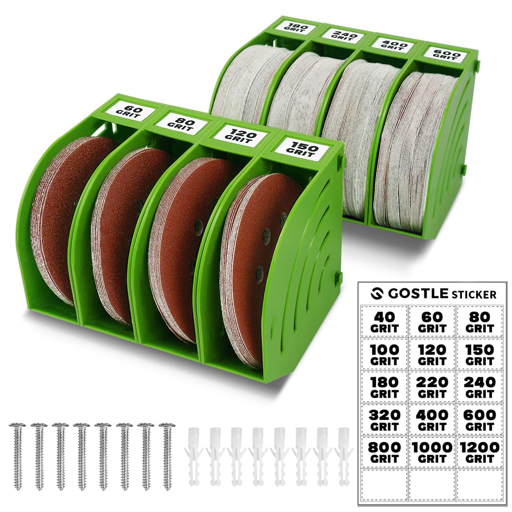 5 Inch Professional Sanding Discs Tool Storage Boxes Set - Efficient ...