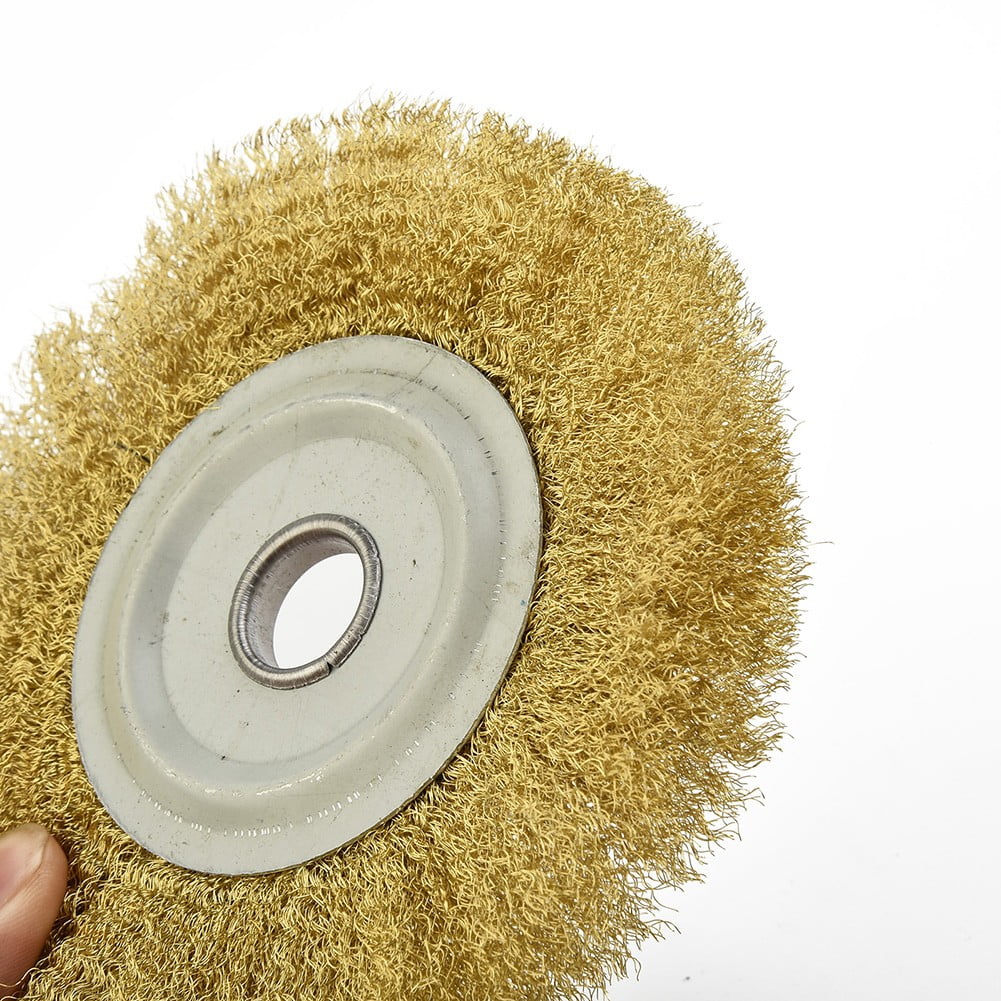 5 Inch Pure Copper Wire Wheel Brass Brush For Bench Grinder Metal ...