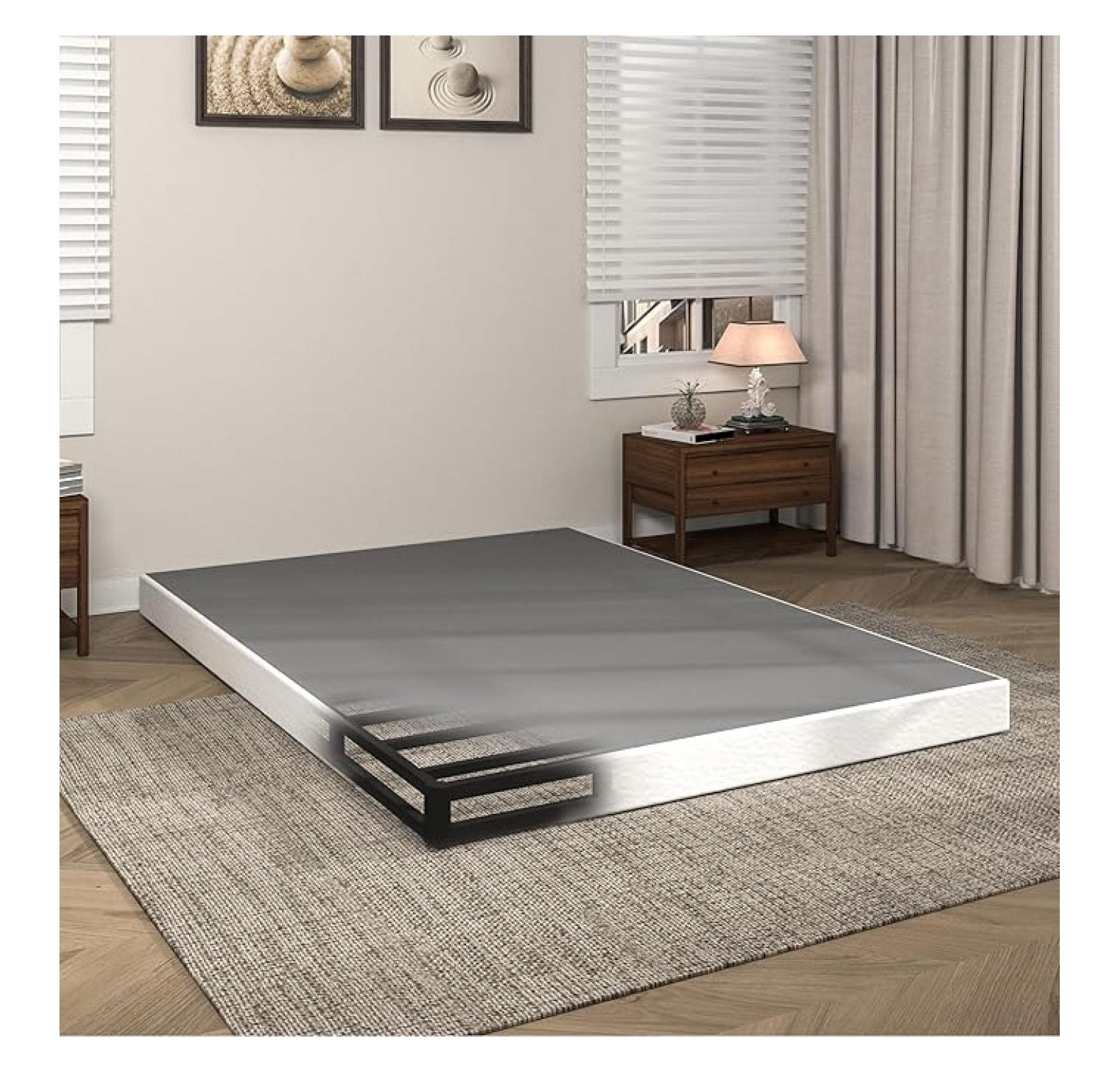 5 Inch Queen Box Spring, Metal Heavy Duty Mattress Foundation with ...