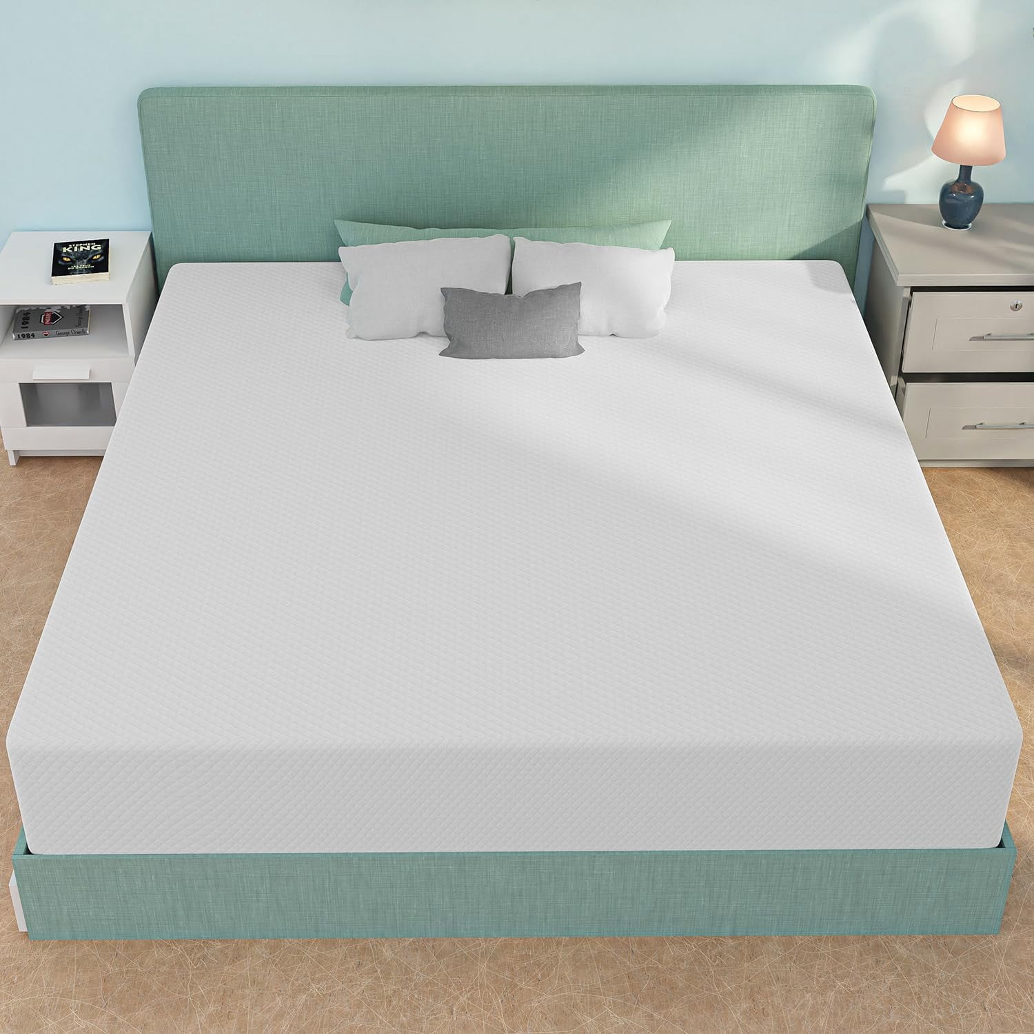 5 Inch Queen Mattress Gel Memory Foam Queen Size Mattress Pressure ...