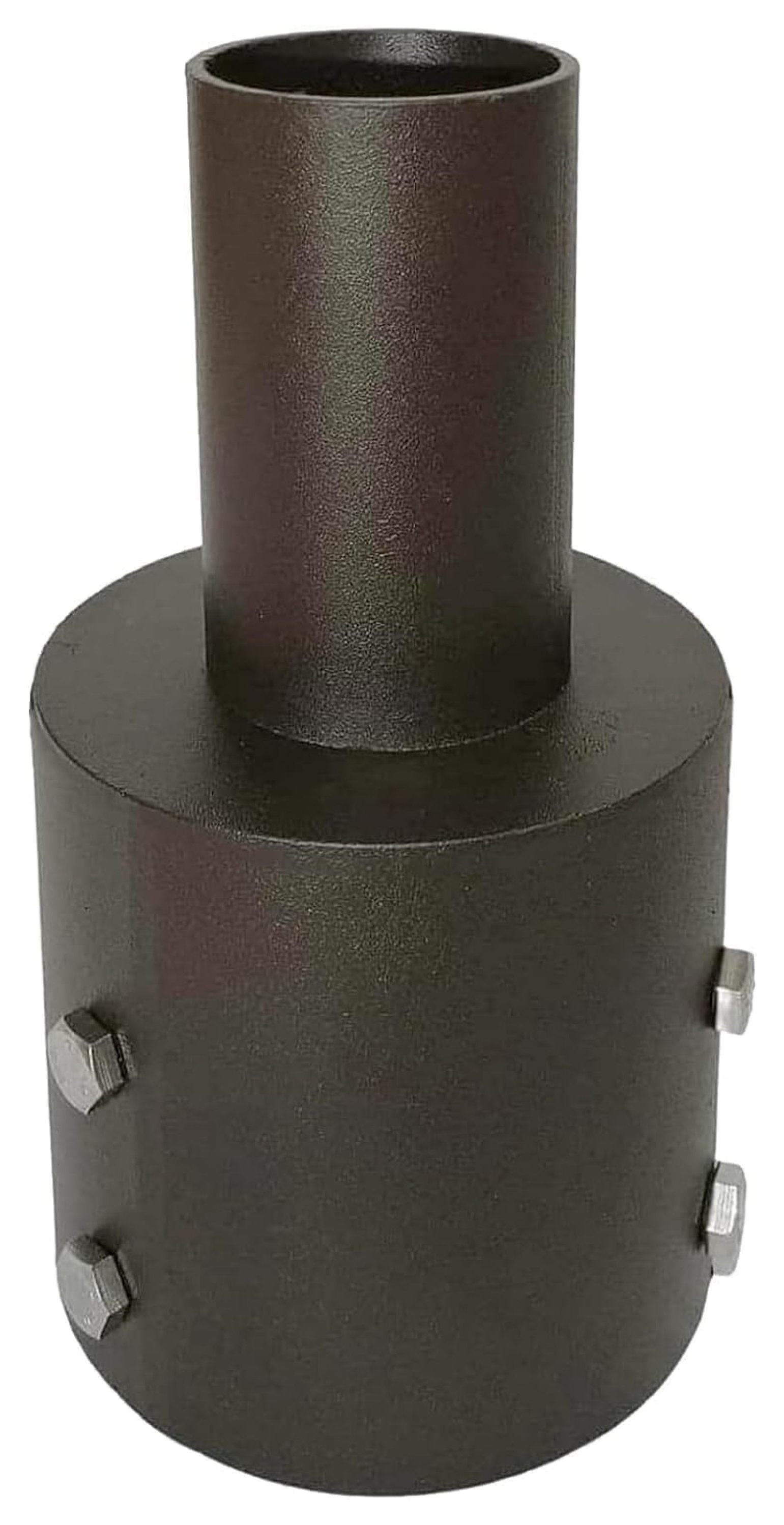 5 Inch Round Pole Mount Tenon Adapter with 2-3/8" O.D. Tenon, Pole Top ...