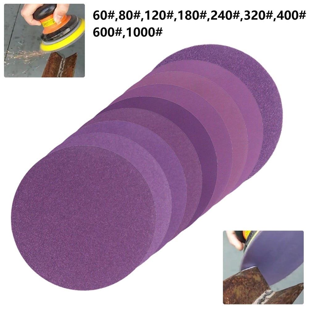 5 Inch Sanding Disc 60-1000Grit Sandpaper For Metal Wood Grinding ...