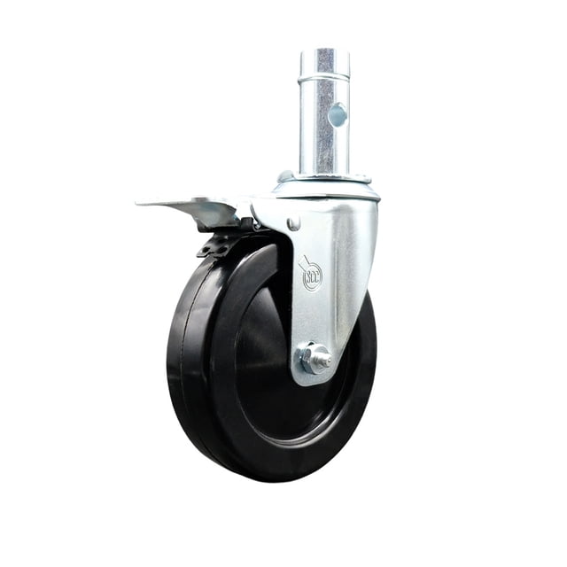 5 Inch Scaffold Caster w/ 1-3/64 Inch Round Grip Ring Stem -Service ...