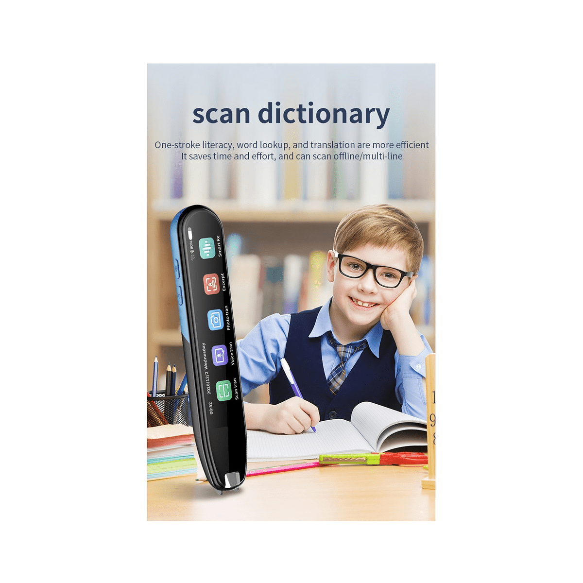 5 Inch Screen Smart Offline Scanning Translation Pen 112 Languages ...