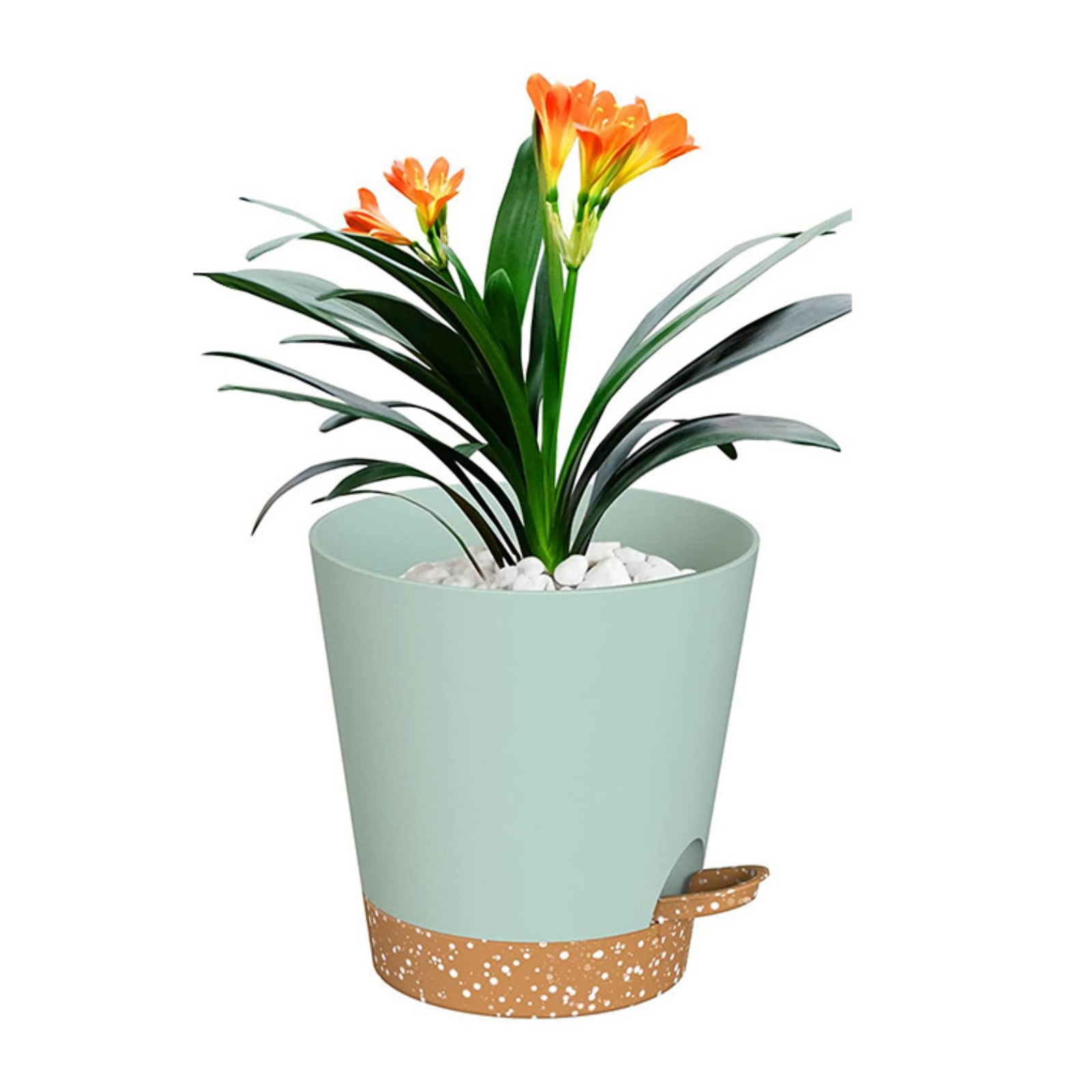5 Inch Self Watering Flower Pot, Self Watering Plastic Flower Pots with ...