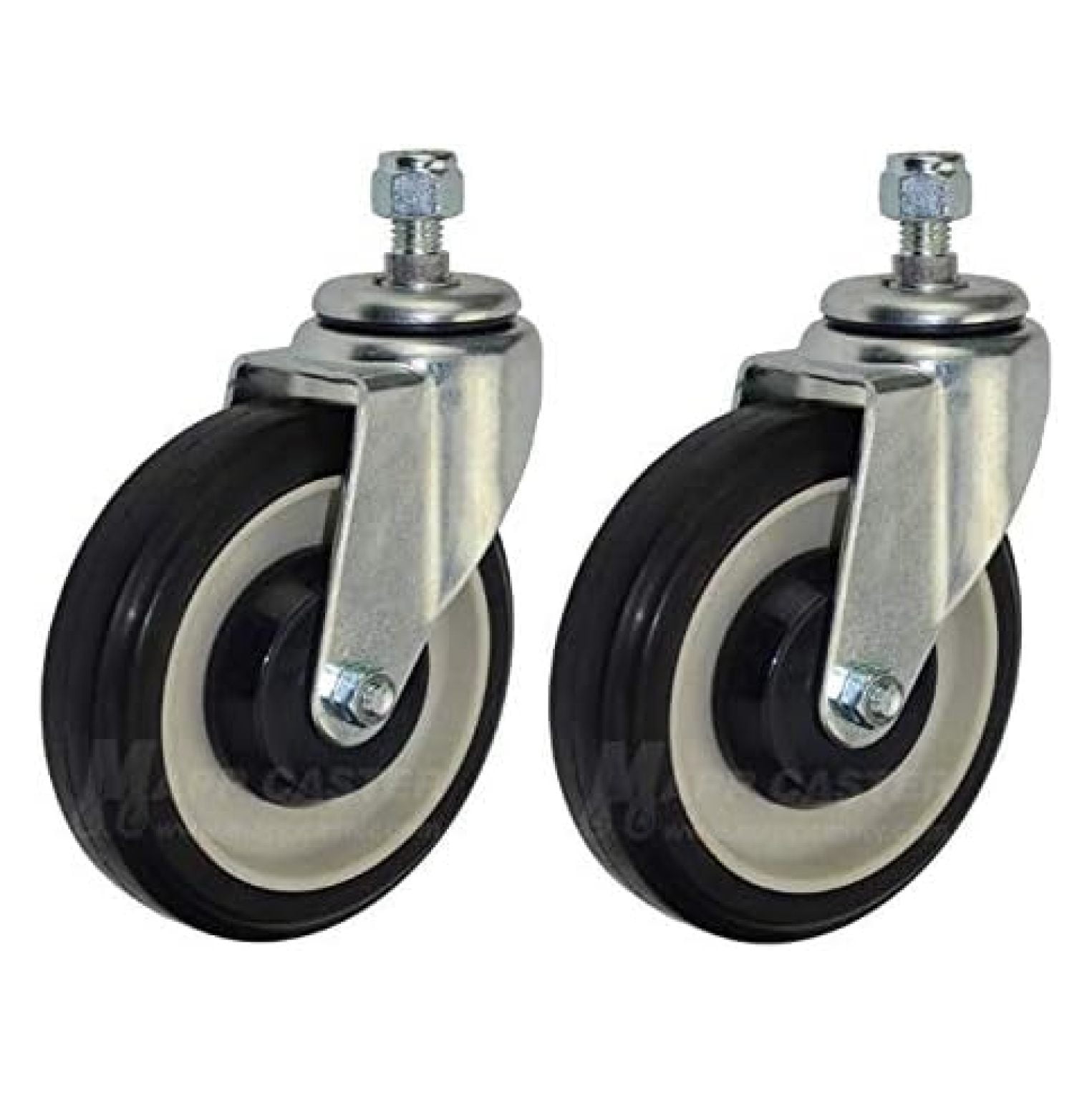 5 Inch Shopping Cart Replacement Casters - Set of 2 with Nuts - Walmart.com