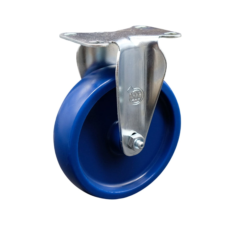 5 Inch Solid Polyurethane Wheel Rigid Top Plate Caster Service Caster ...